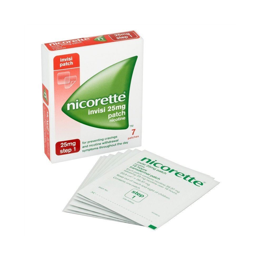 Nicorette Invisi 7 Patch 25mg Step 1.Ultior