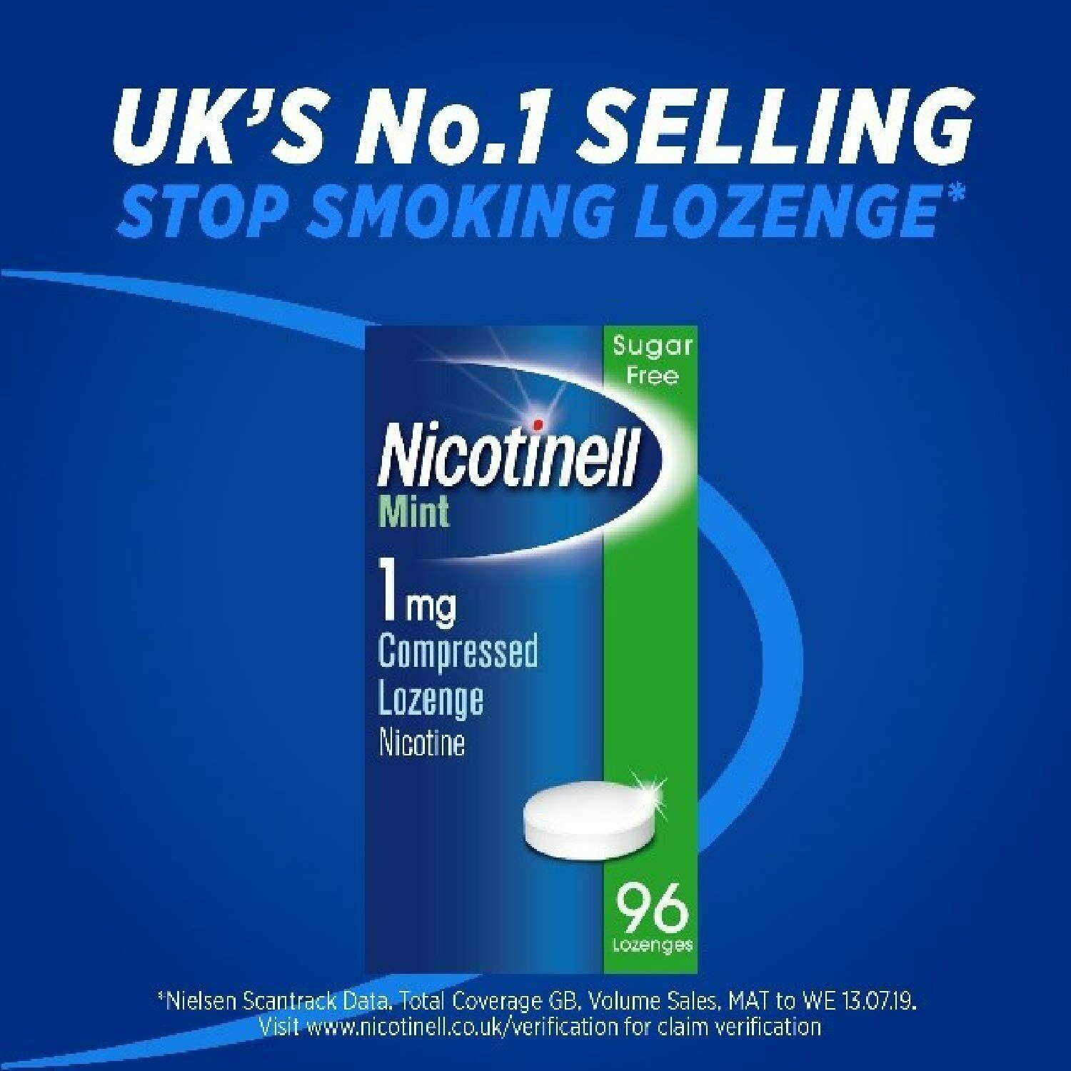 Nicotinell Mint Compressed Lozenges 2mg x 96.Ultior