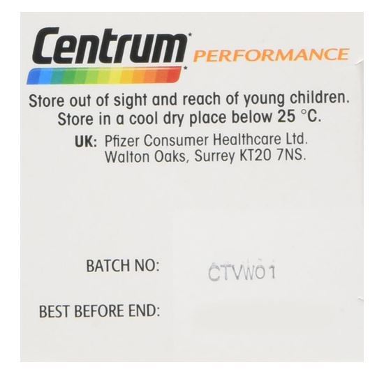 Centrum Performance Multivitamin & Minerals Plus Ginseng & Ginkgo ...